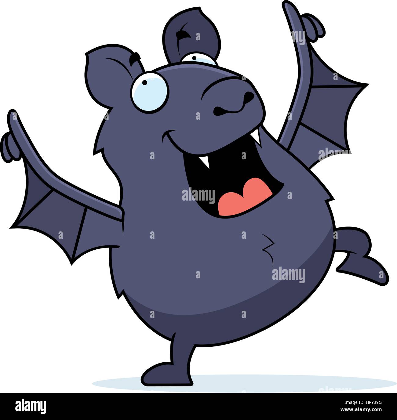 A happy cartoon bat dancing and smiling Stock Vector Image & Art - Alamy