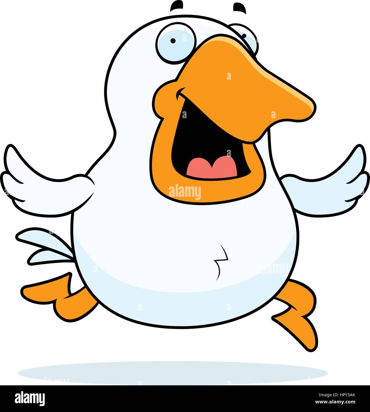 Angry Cartoon Goose