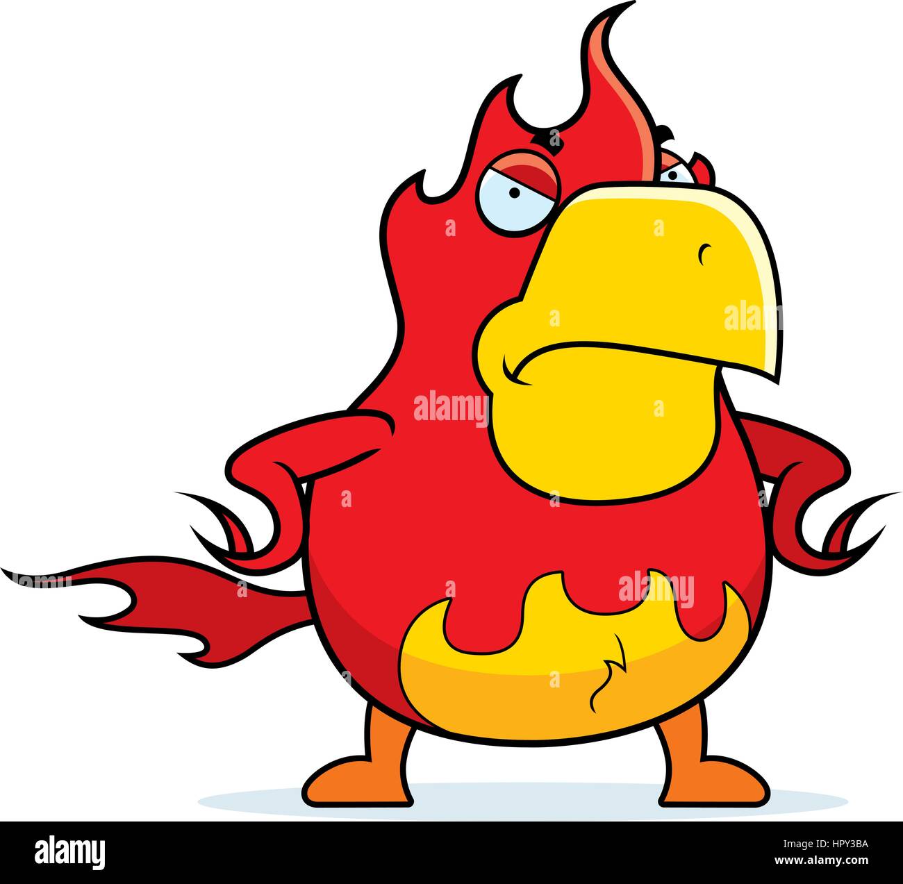 A cartoon phoenix with an angry expression Stock Vector Image & Art - Alamy