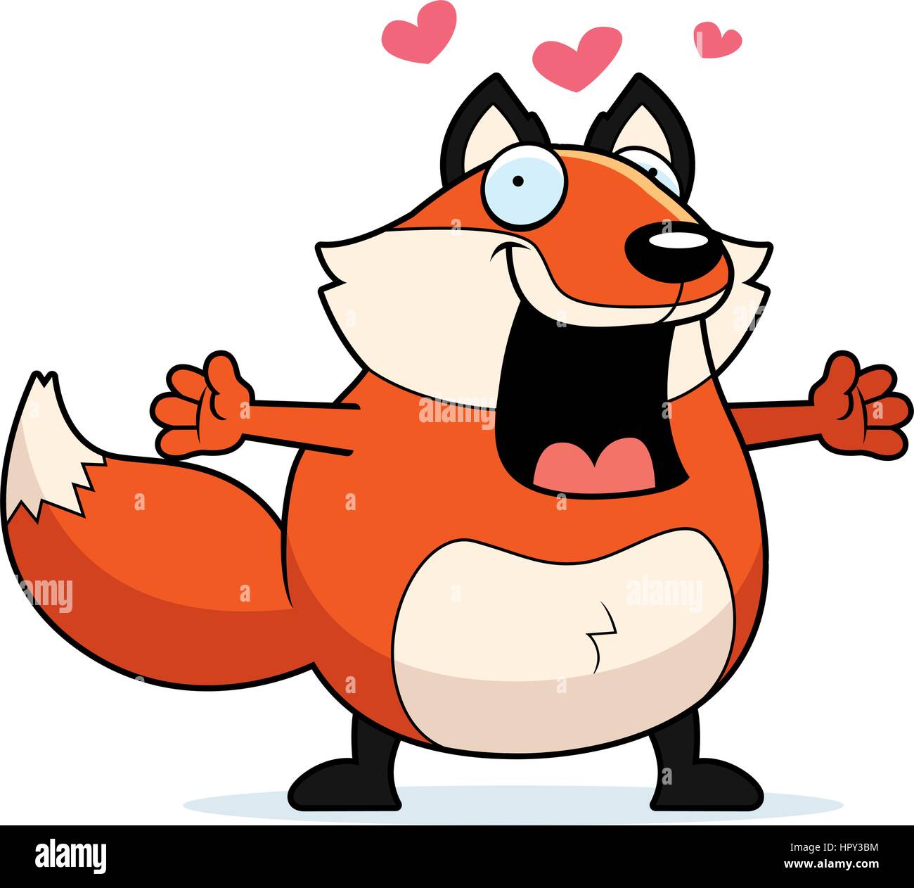 A happy cartoon fox ready to give a hug Stock Vector Image & Art - Alamy