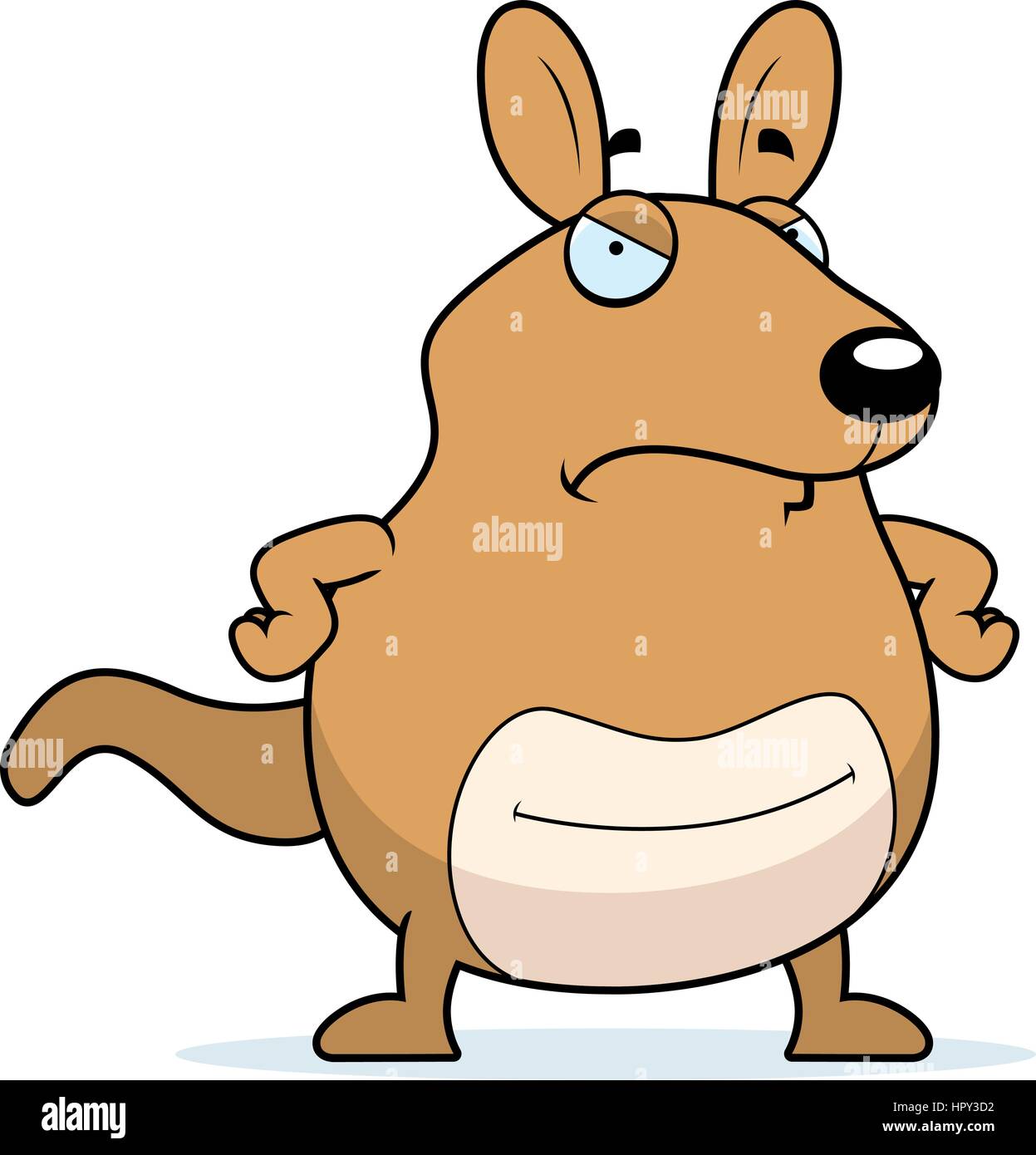 A cartoon wallaby with an angry expression Stock Vector Image & Art - Alamy
