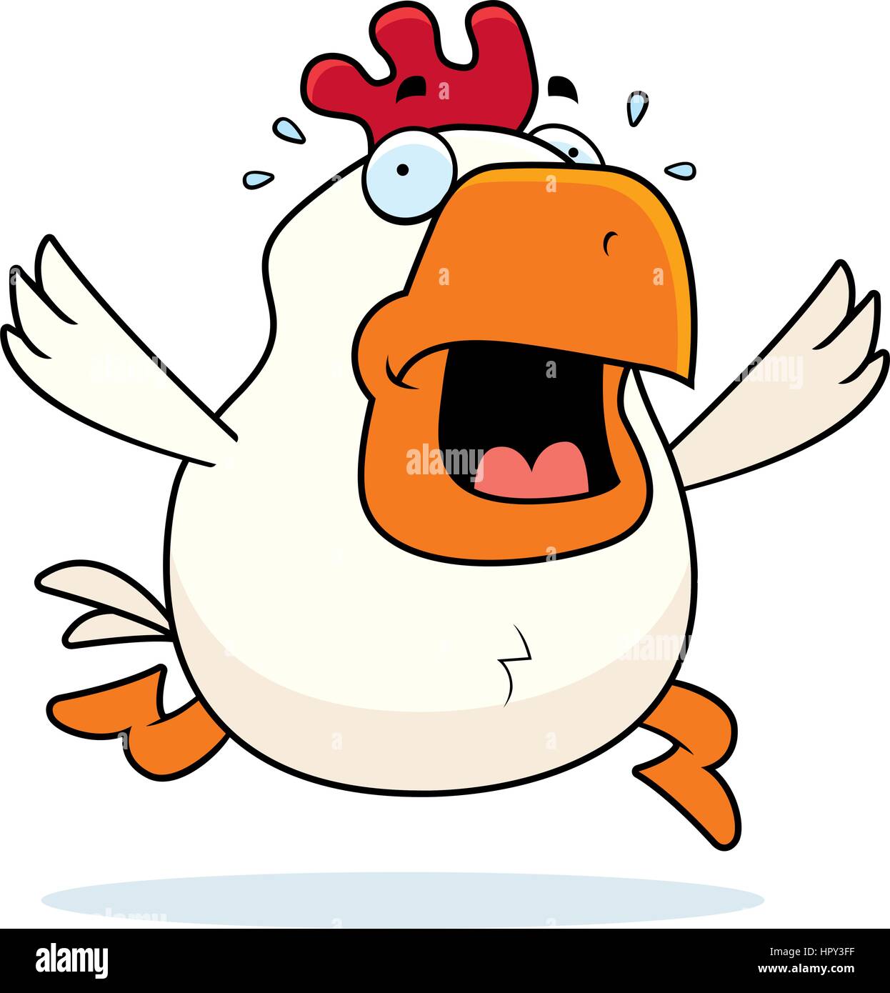 A cartoon rooster running in a panic Stock Vector Image & Art - Alamy