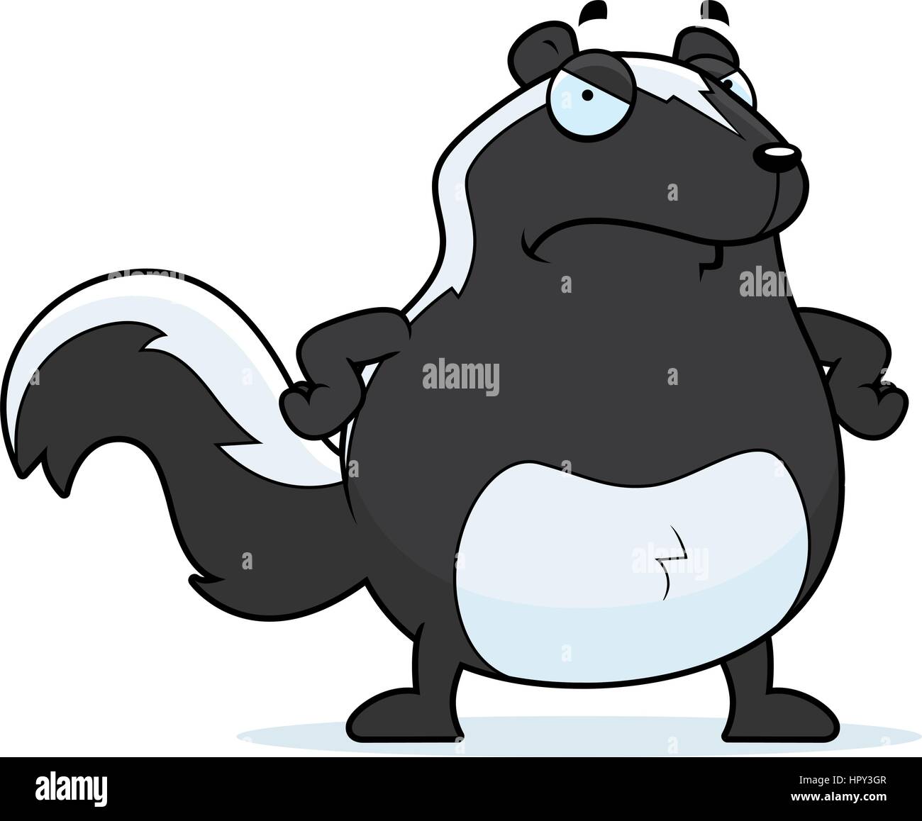 A cartoon skunk with an angry expression Stock Vector Image & Art - Alamy