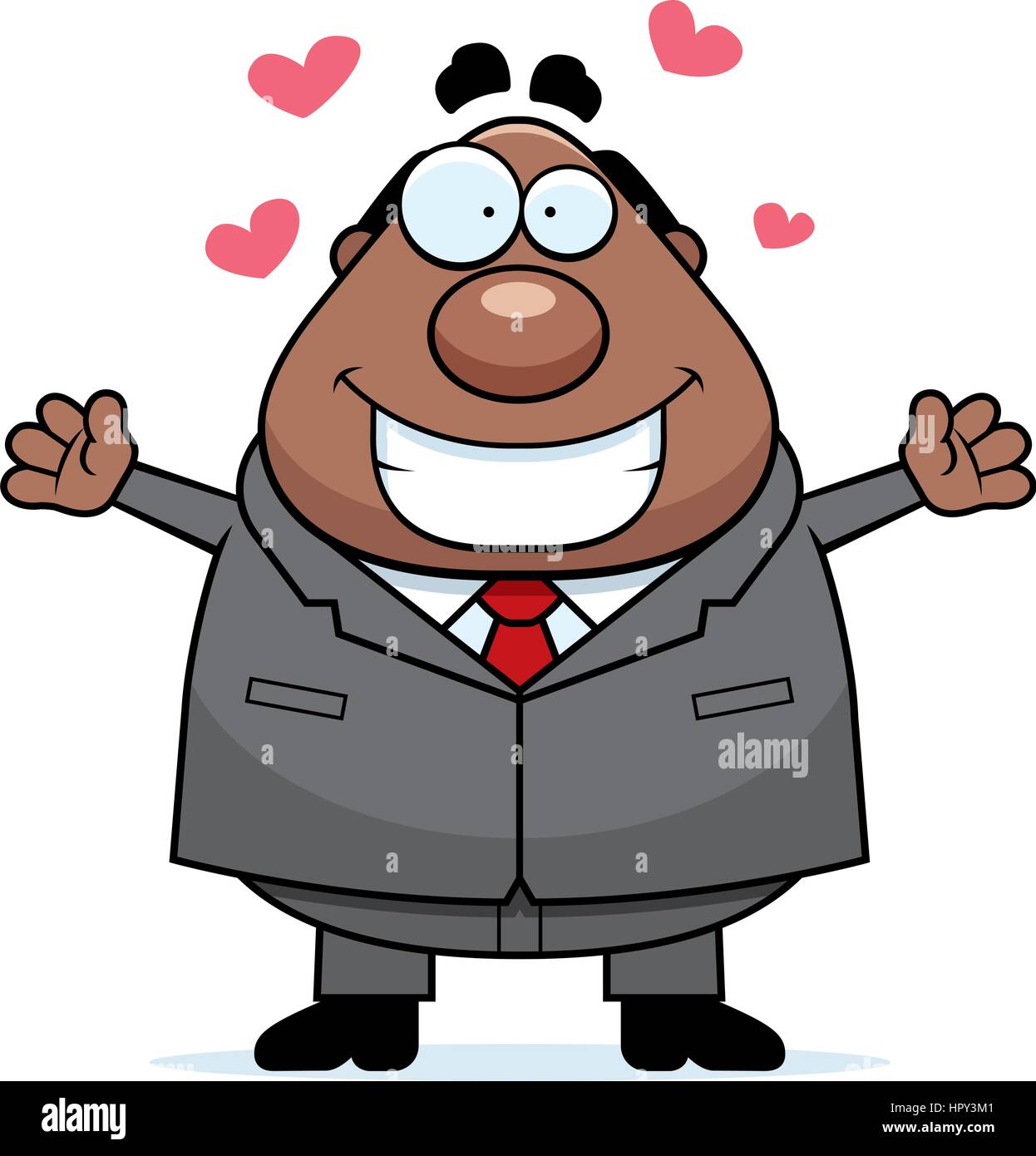 A happy cartoon boss ready to give a hug Stock Vector Image & Art - Alamy