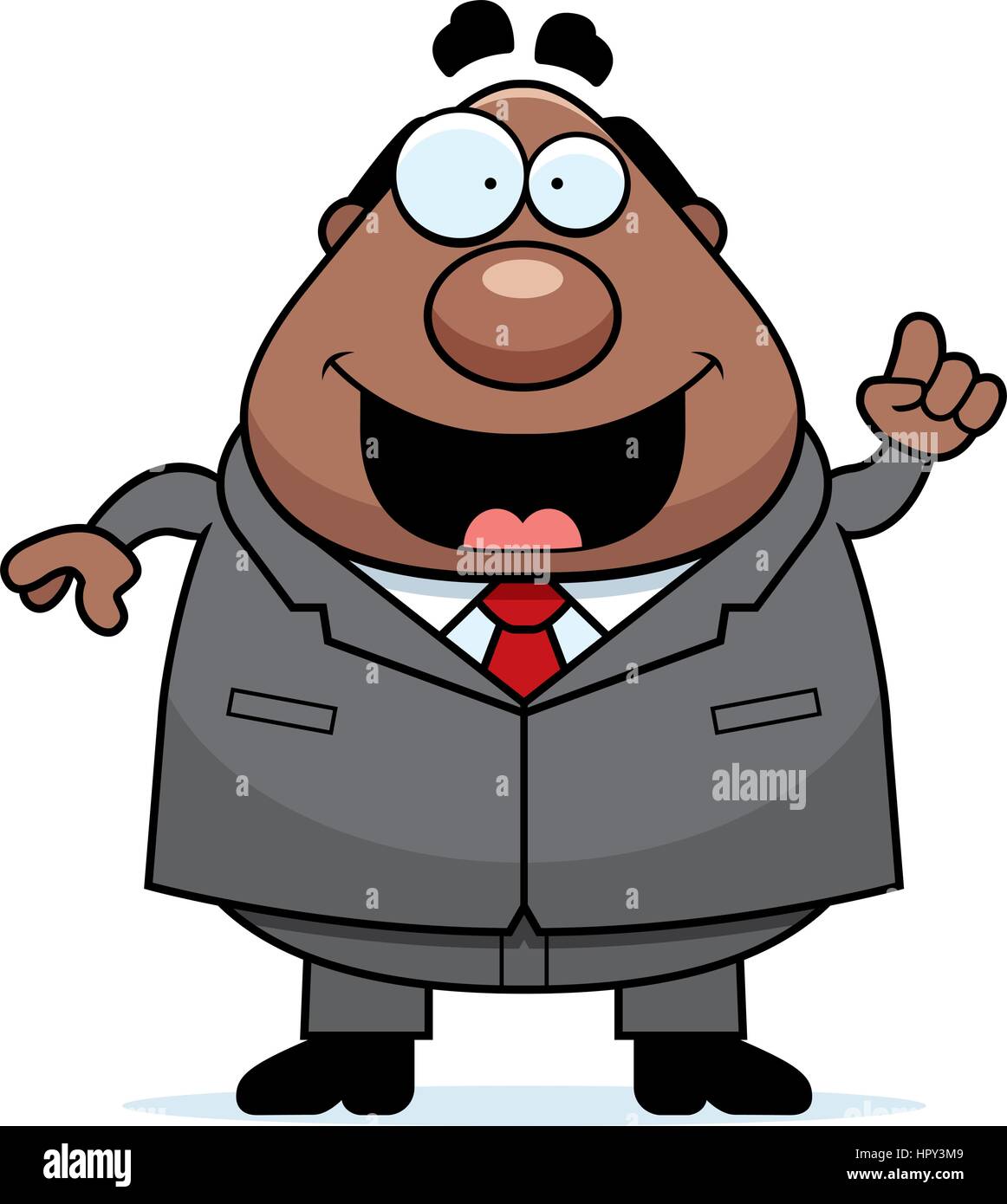 A happy cartoon boss with an idea Stock Vector Image & Art - Alamy