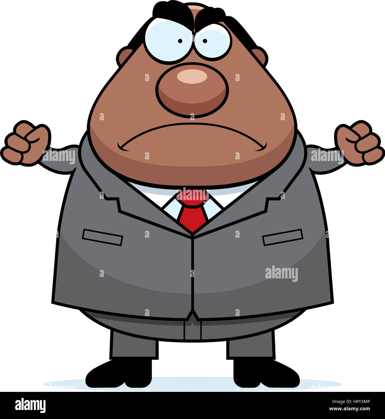 A cartoon boss with an angry expression Stock Vector Image & Art - Alamy