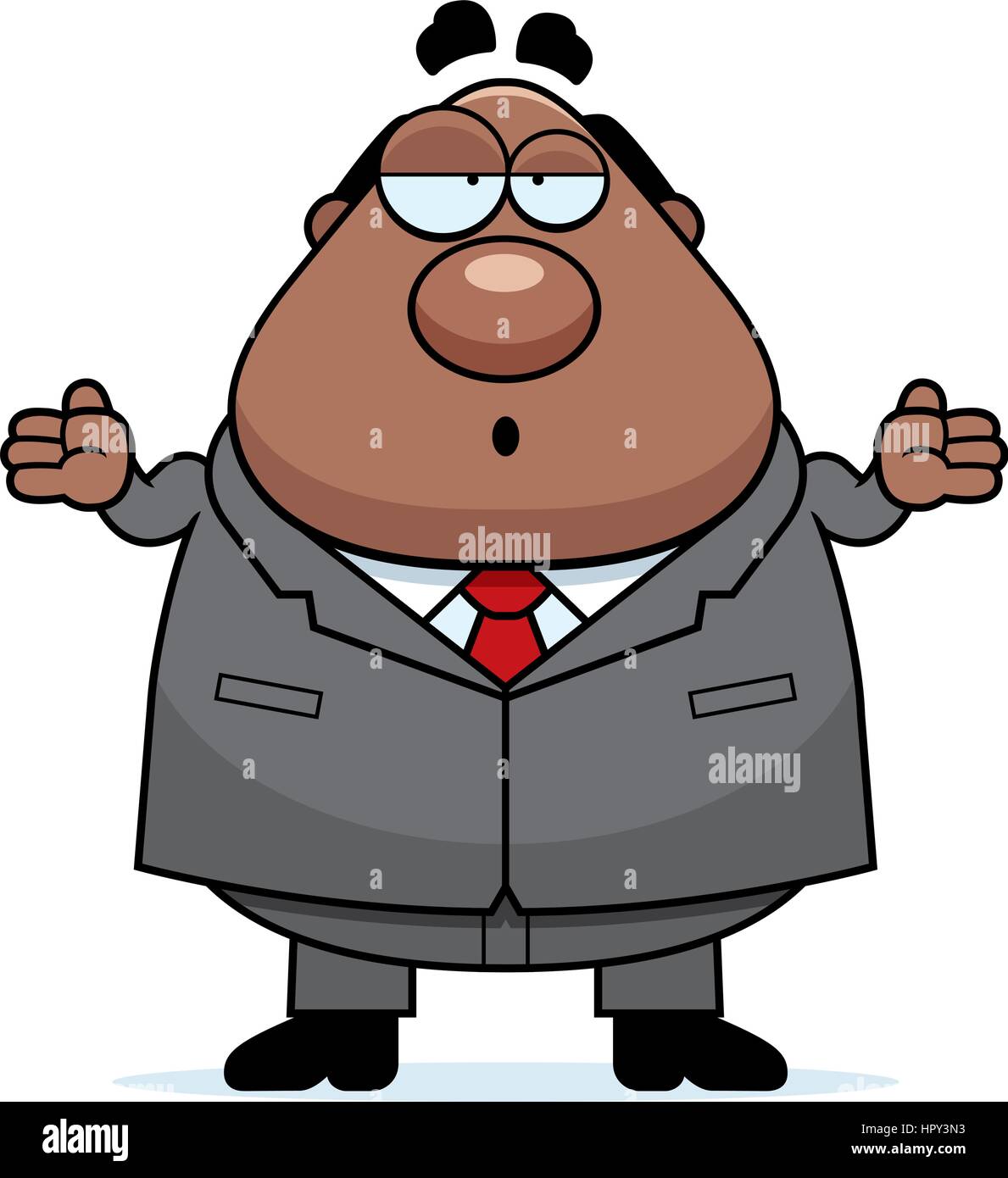 A cartoon boss with a confused expression Stock Vector Image & Art - Alamy