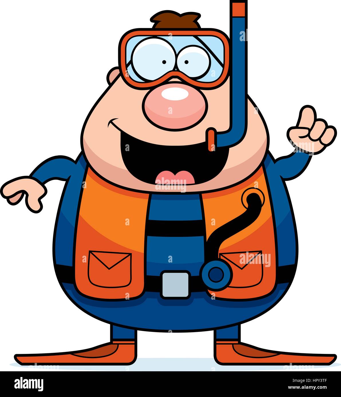 A cartoon scuba diver with an idea Stock Vector Image & Art - Alamy