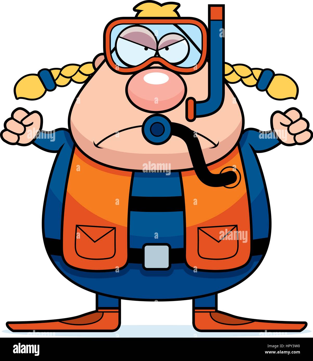 Diver woman Stock Vector Images - Alamy