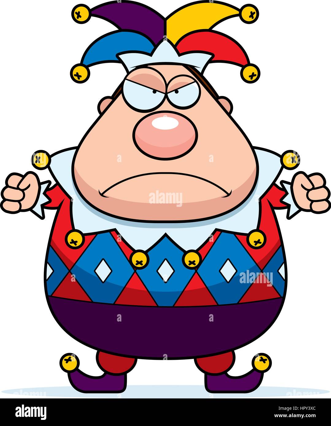 A cartoon jester with an angry expression Stock Vector Image & Art - Alamy
