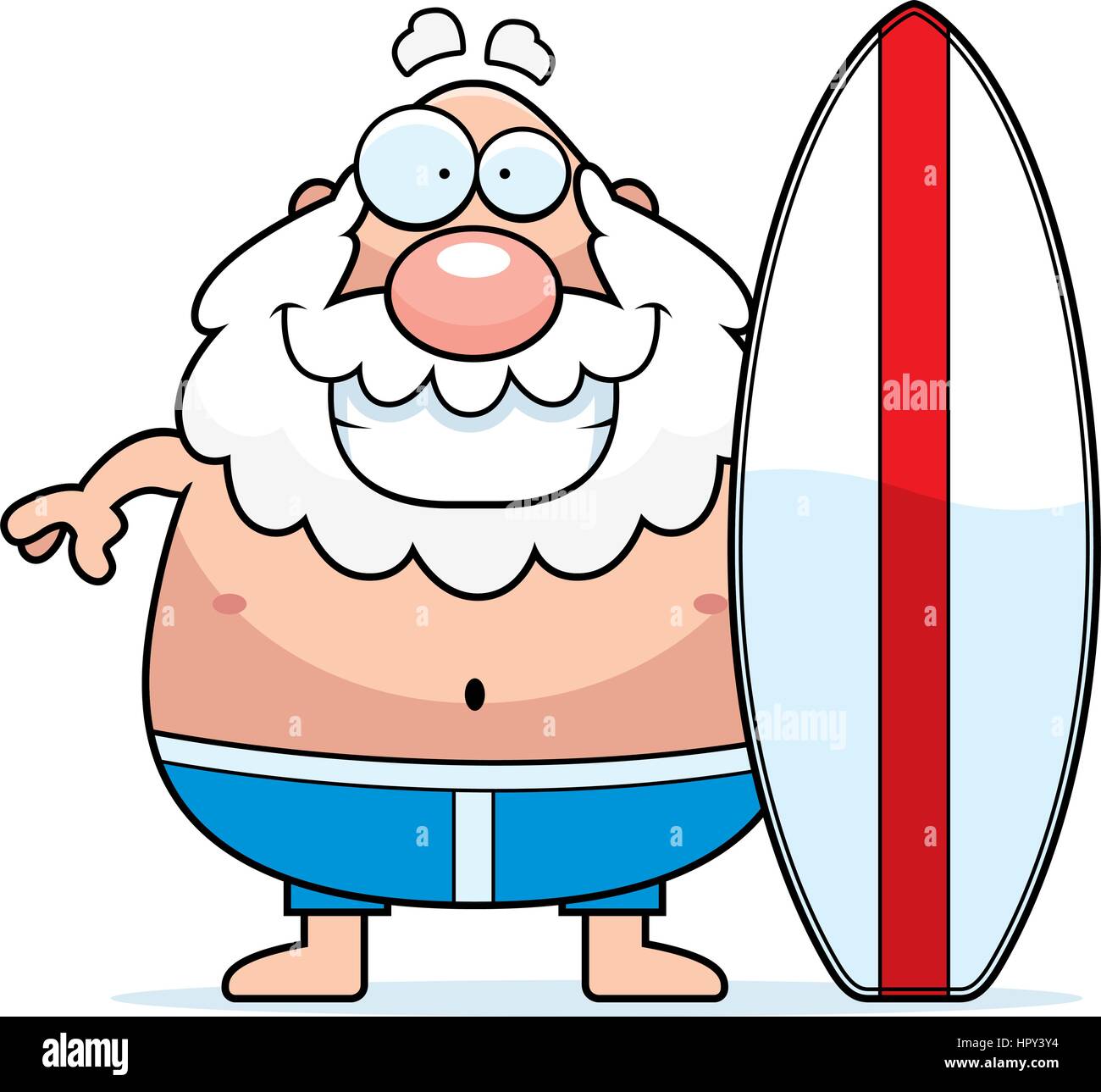 A cartoon man with a surfboard Stock Vector Image & Art - Alamy