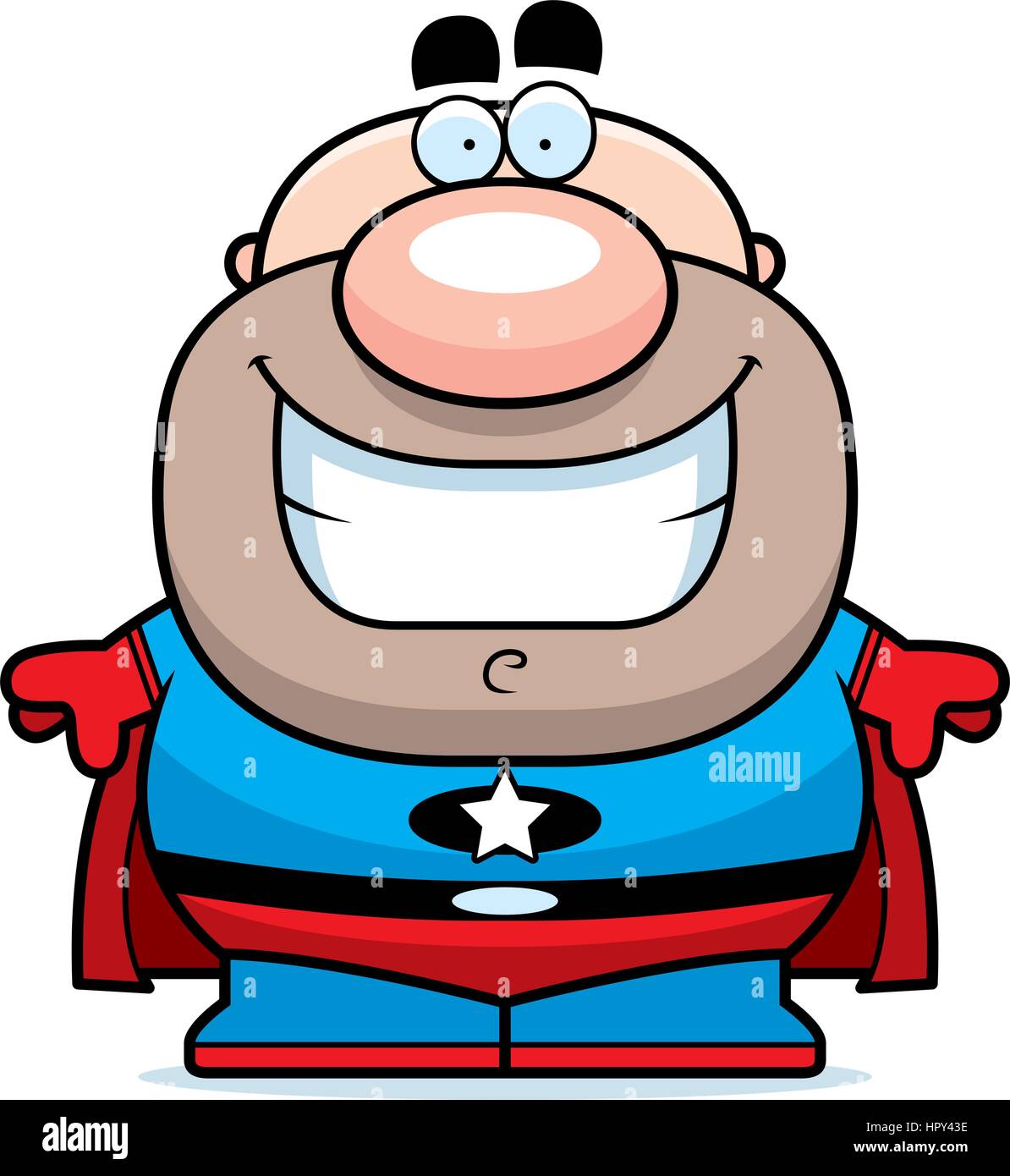 A cartoon man standing in a superhero costume Stock Vector Image & Art ...