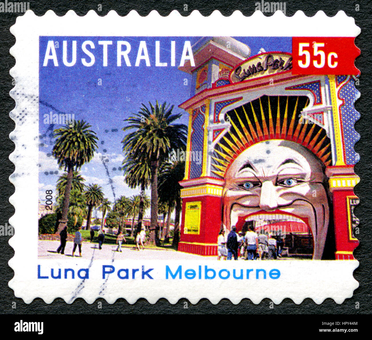 AUSTRALIA - CIRCA 2008: A used postage stamp from Australia, depicting ...