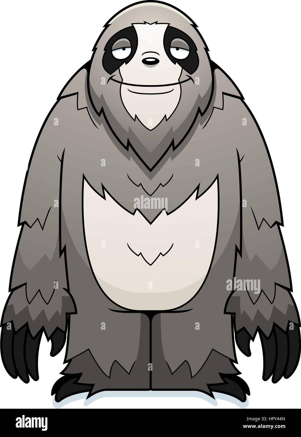 A cartoon sloth standing and smiling Stock Vector Image & Art - Alamy
