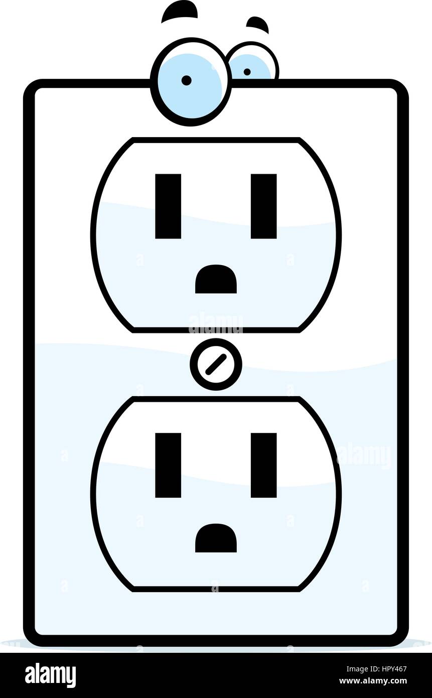 A cartoon electrical outlet smiling and happy Stock Vector Image & Art ...