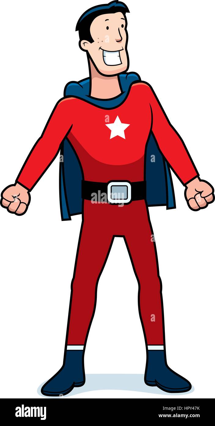 A cartoon superhero sidekick in a red costume Stock Vector Image & Art ...