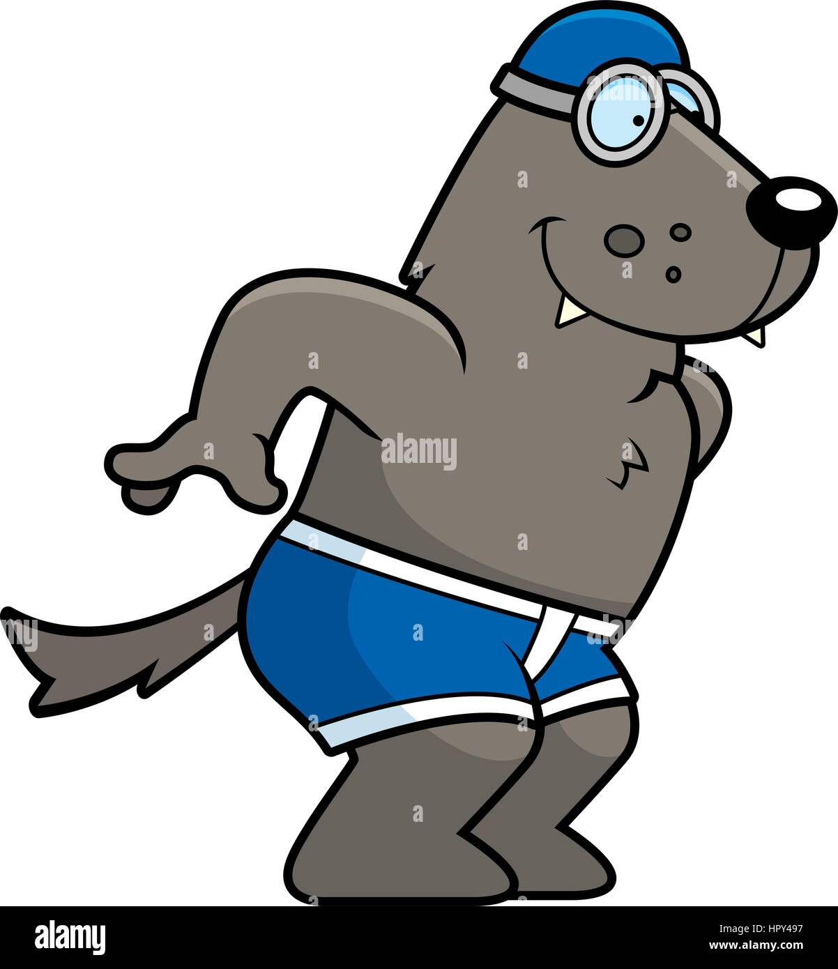 Kids Wearing Safety Goggles Cartoon