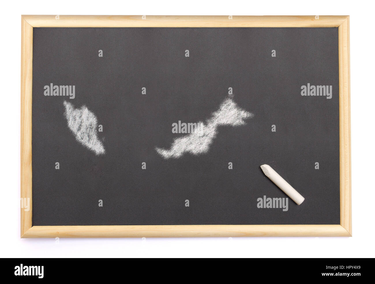 Blackboard with a chalk and the shape of Malaysia drawn onto. (series ...