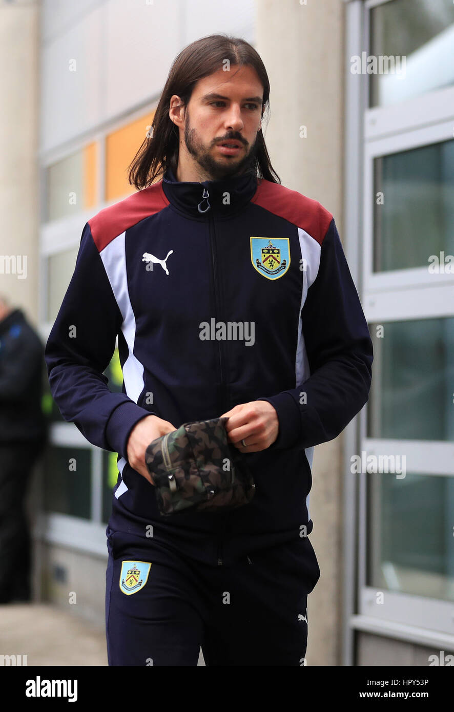Burnley's George Boyda arriving at the ground Stock Photo - Alamy