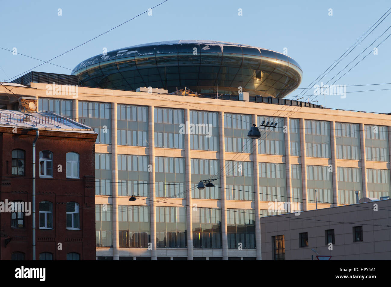 The administrative center "Nevskaya ratusha", Kirillovskaya Ulitsa, St ...