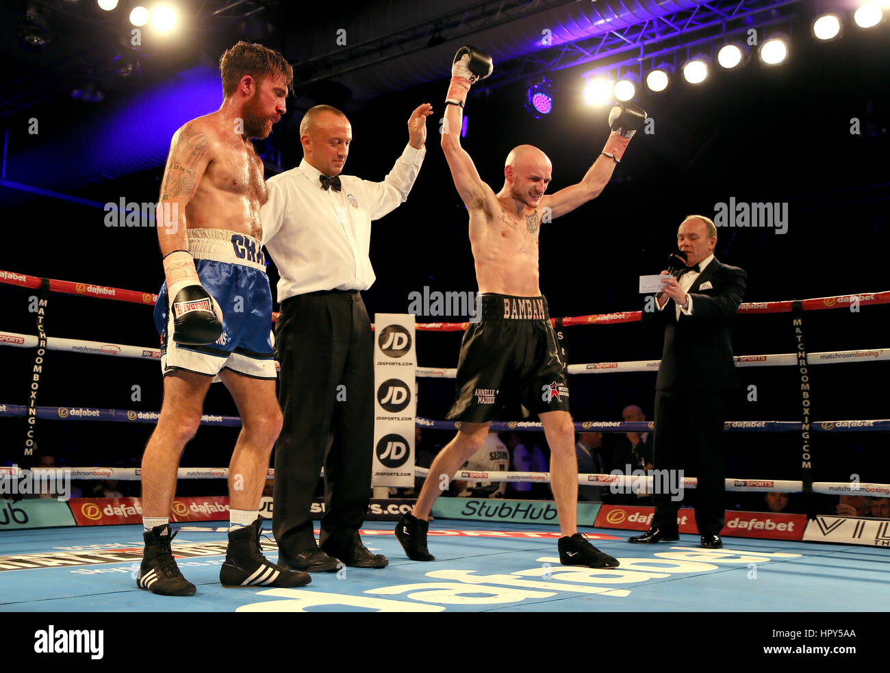 Jay Carney (right) celebrates beating Carl Chadwick in the Lightweight ...