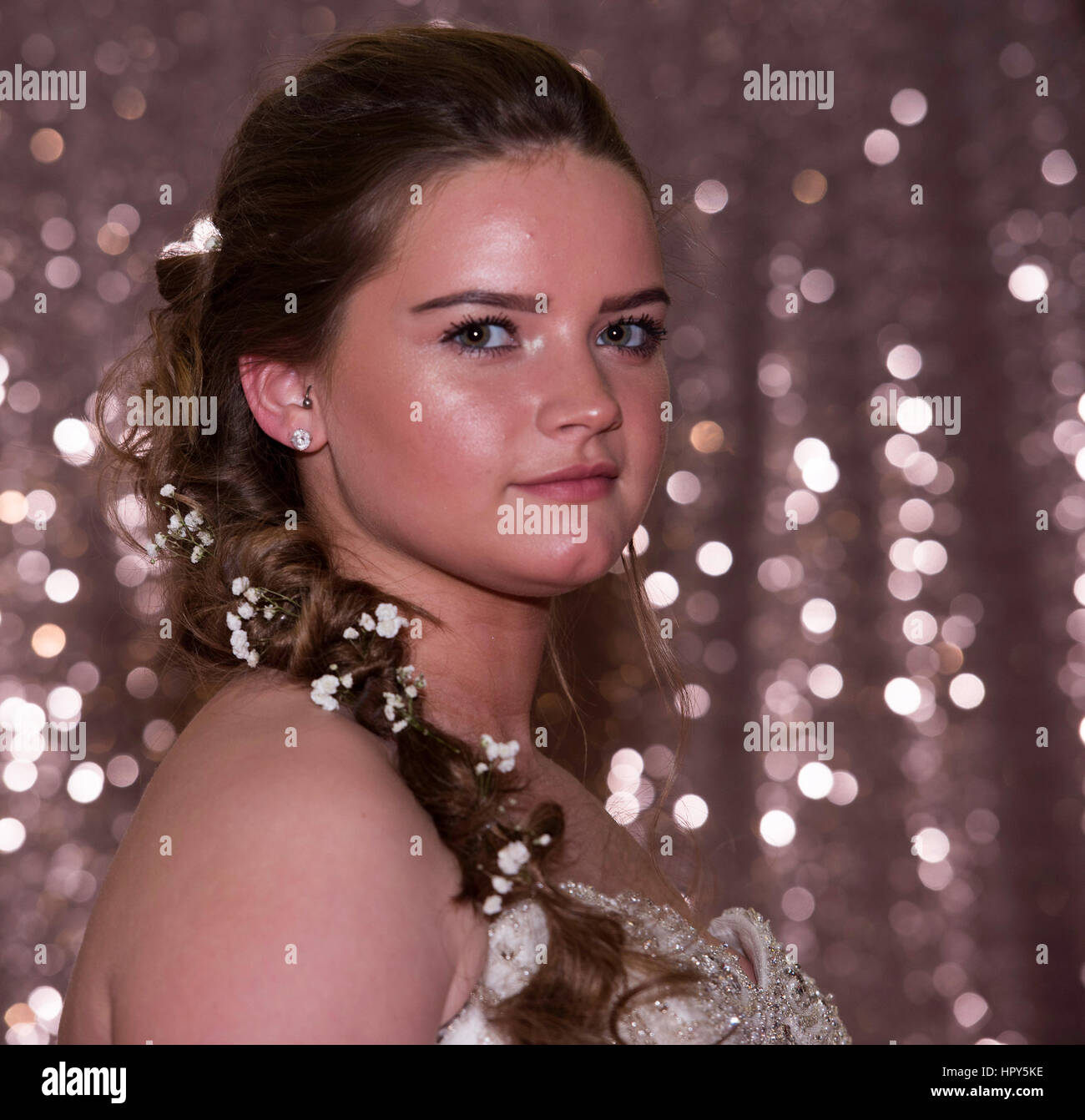 Wedding dress model hi-res stock photography and images - Alamy