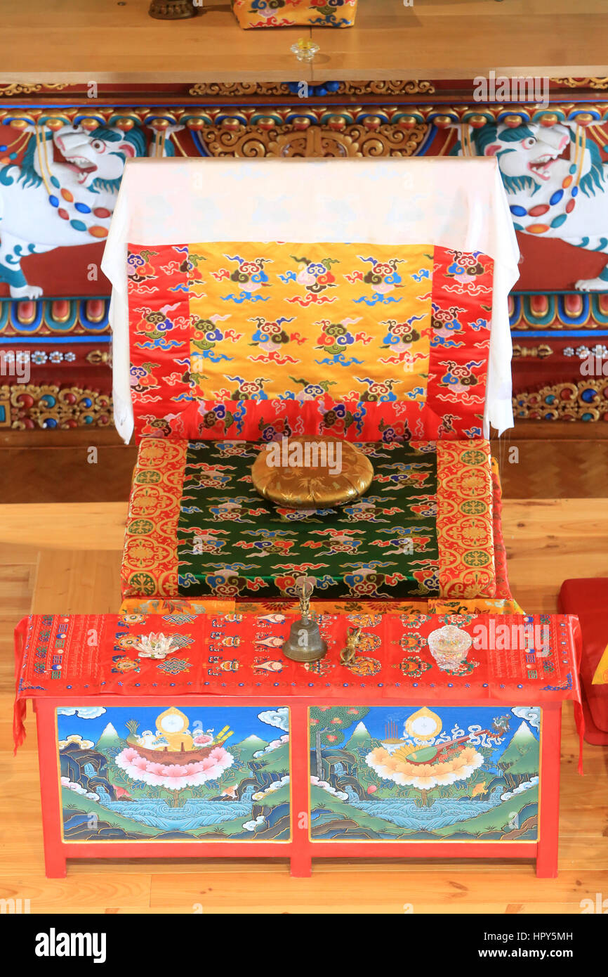 Altar. Dashang Kagyu Ling congregation. Temple of the Thousand Buddhas ...