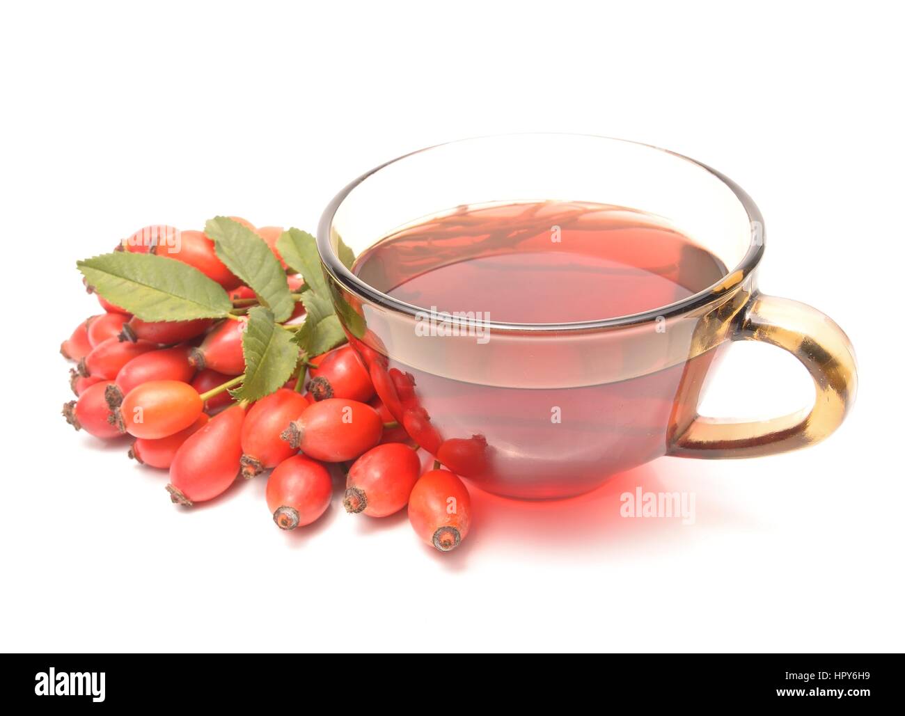 rose hip teawith rose hip fruits Stock Photo - Alamy