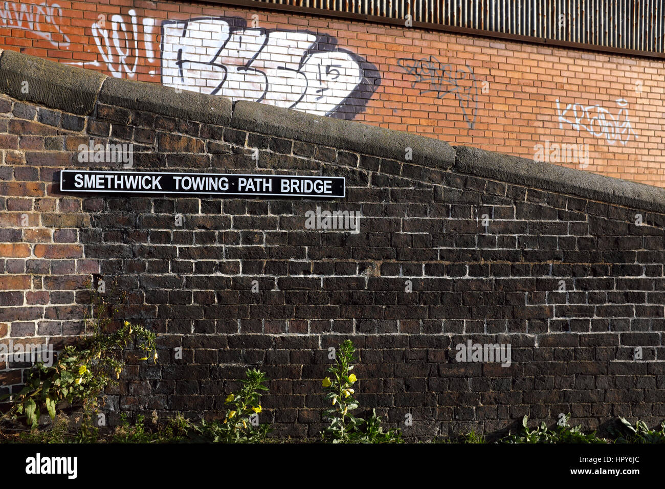 Smethwick Towing Path Bridge, West Midlands, England, UK Stock Photo ...