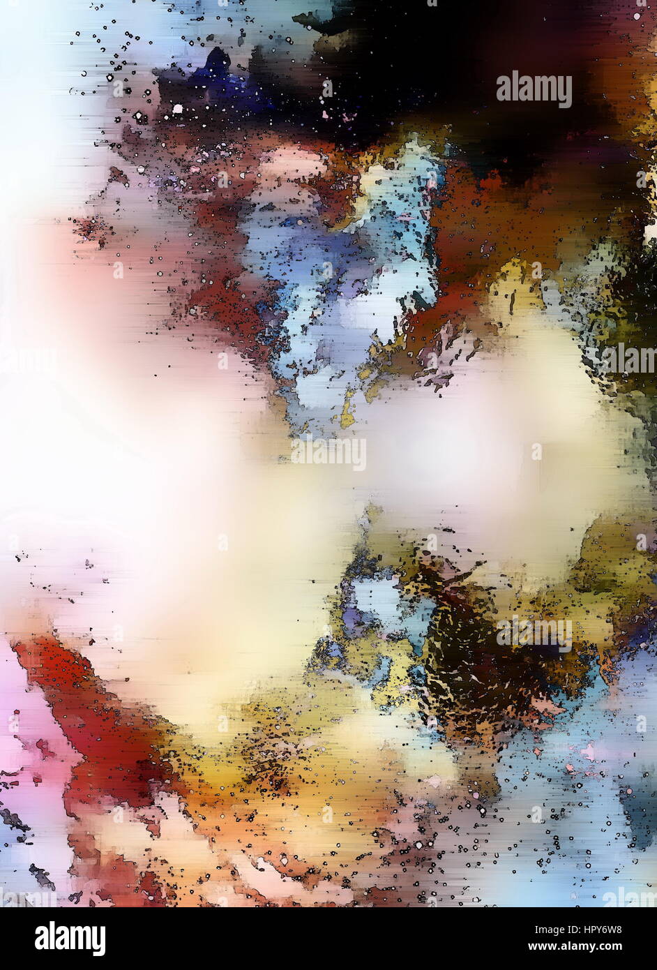 Cosmic space and stars, color cosmic abstract background. Black spot ...