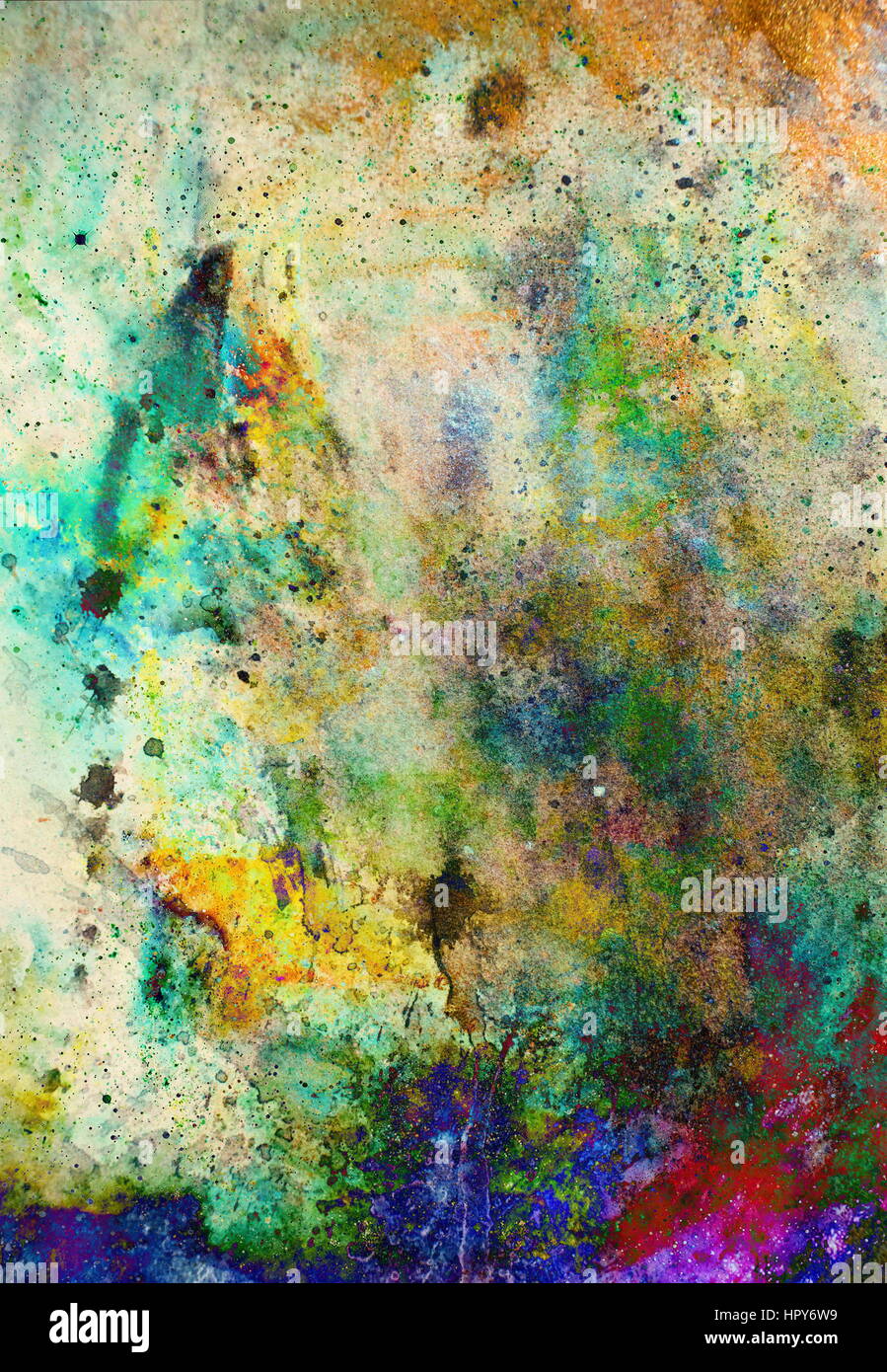 Abstract color backgrounds painting collage hi-res stock photography ...