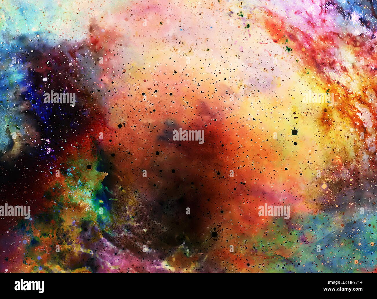 Cosmic space and stars, color cosmic abstract background Stock Photo ...