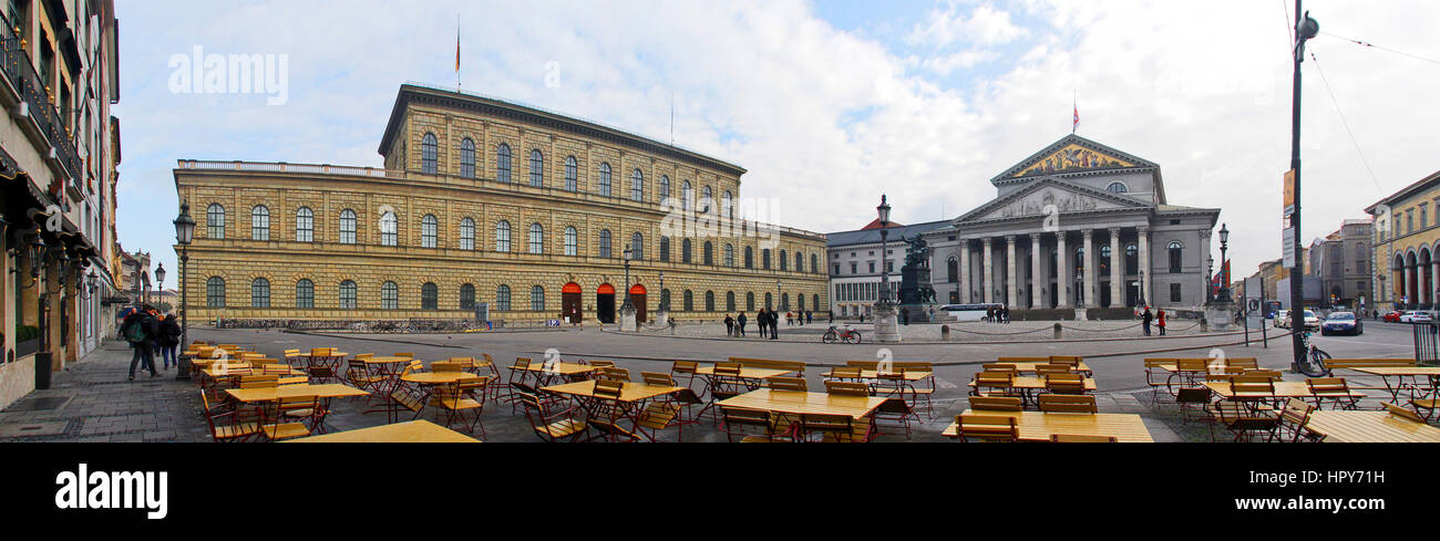 Munich : Max-Joseph-Platz Stock Photo - Alamy