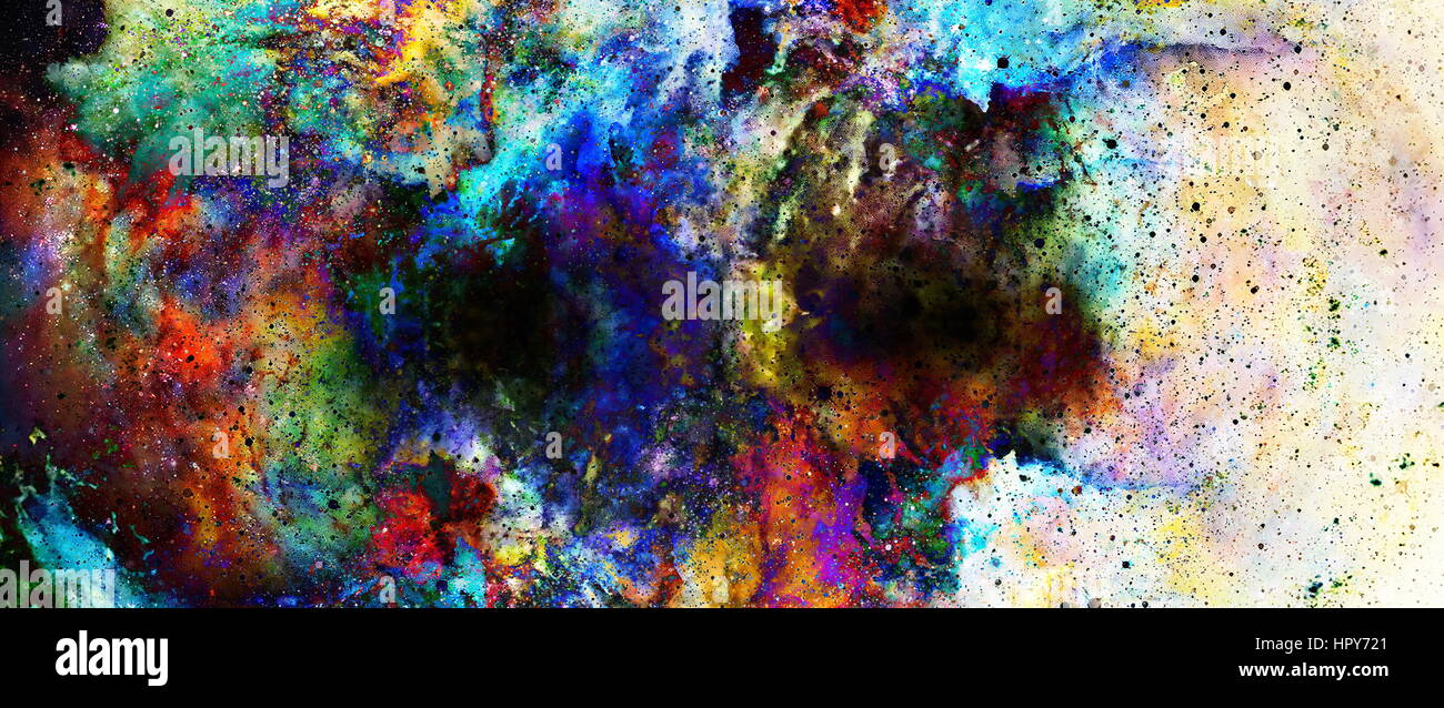 Cosmic space and stars, color cosmic abstract background Stock Photo ...