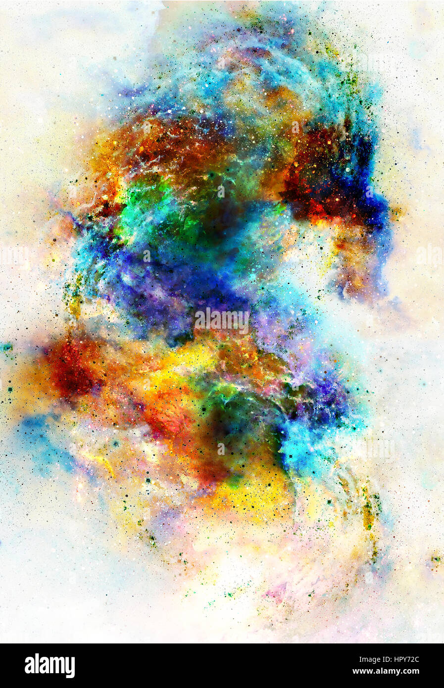 Cosmic space and stars, color cosmic abstract background. Fire effect in space Stock Photo - Alamy