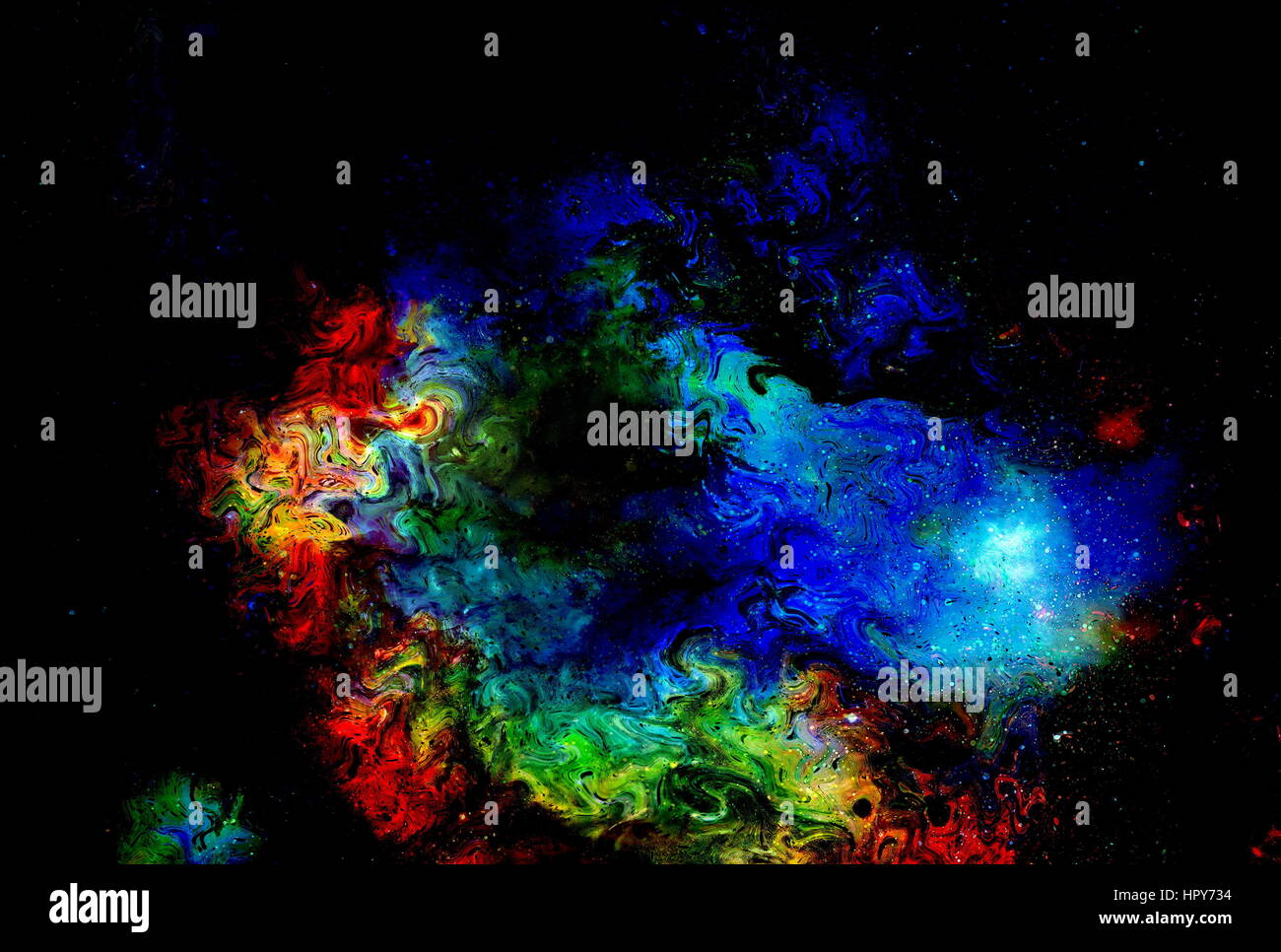 Cosmic space and stars, color cosmic abstract background. Fire effect in space Stock Photo - Alamy