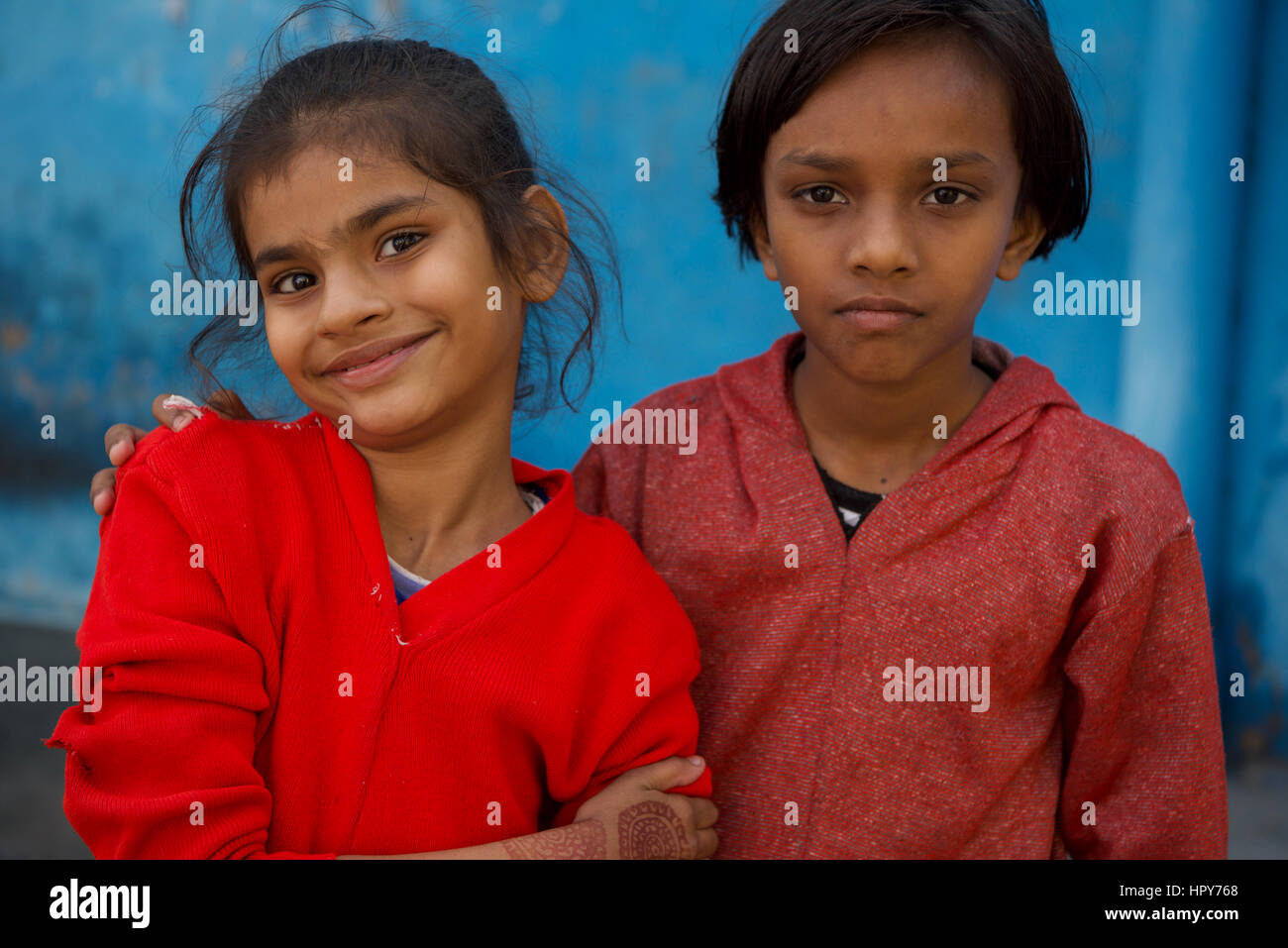 Two Girls, Jaipur, India Stock Photo - Alamy