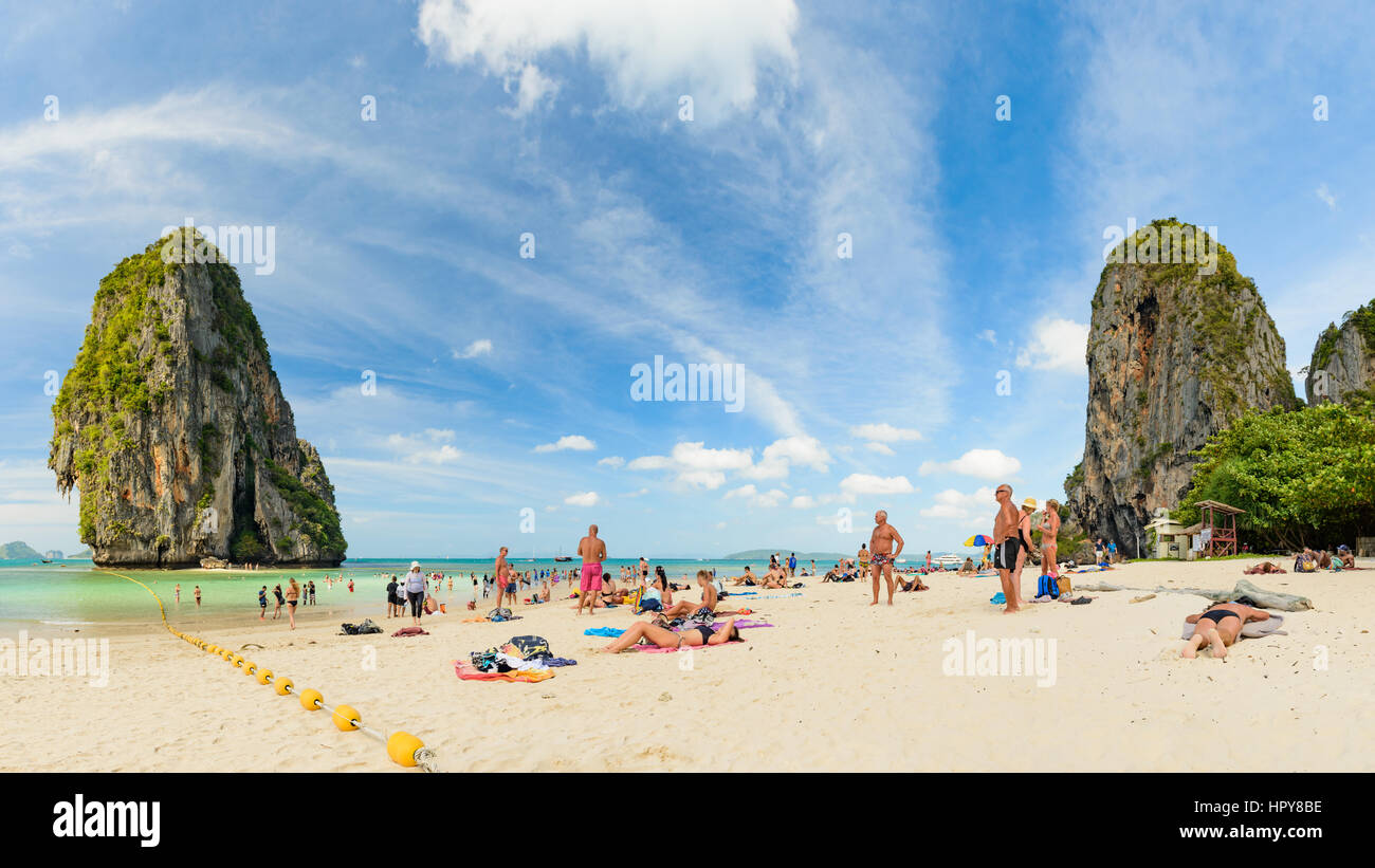 Phra Nang Cave beach in Krabi, Thailand Stock Photo - Alamy