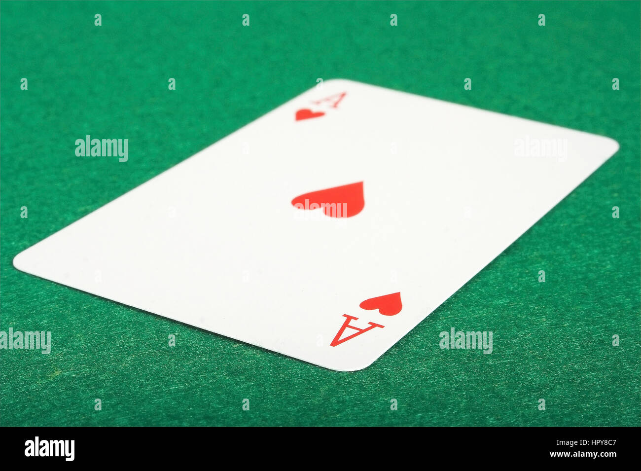 ace of hearts - winning card Stock Photo - Alamy