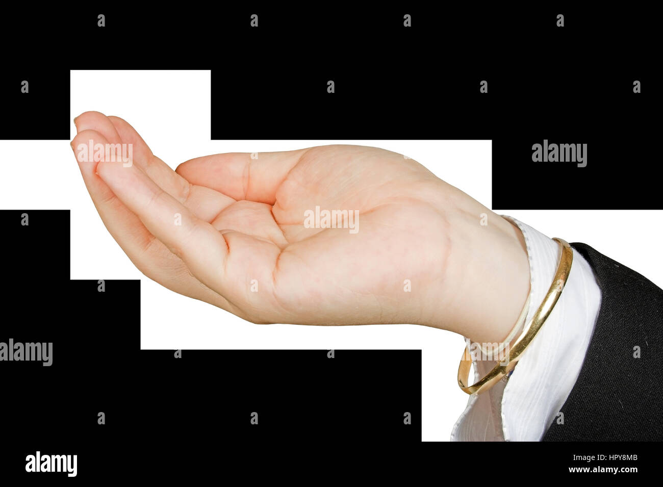 business persons hand holding something Stock Photo - Alamy