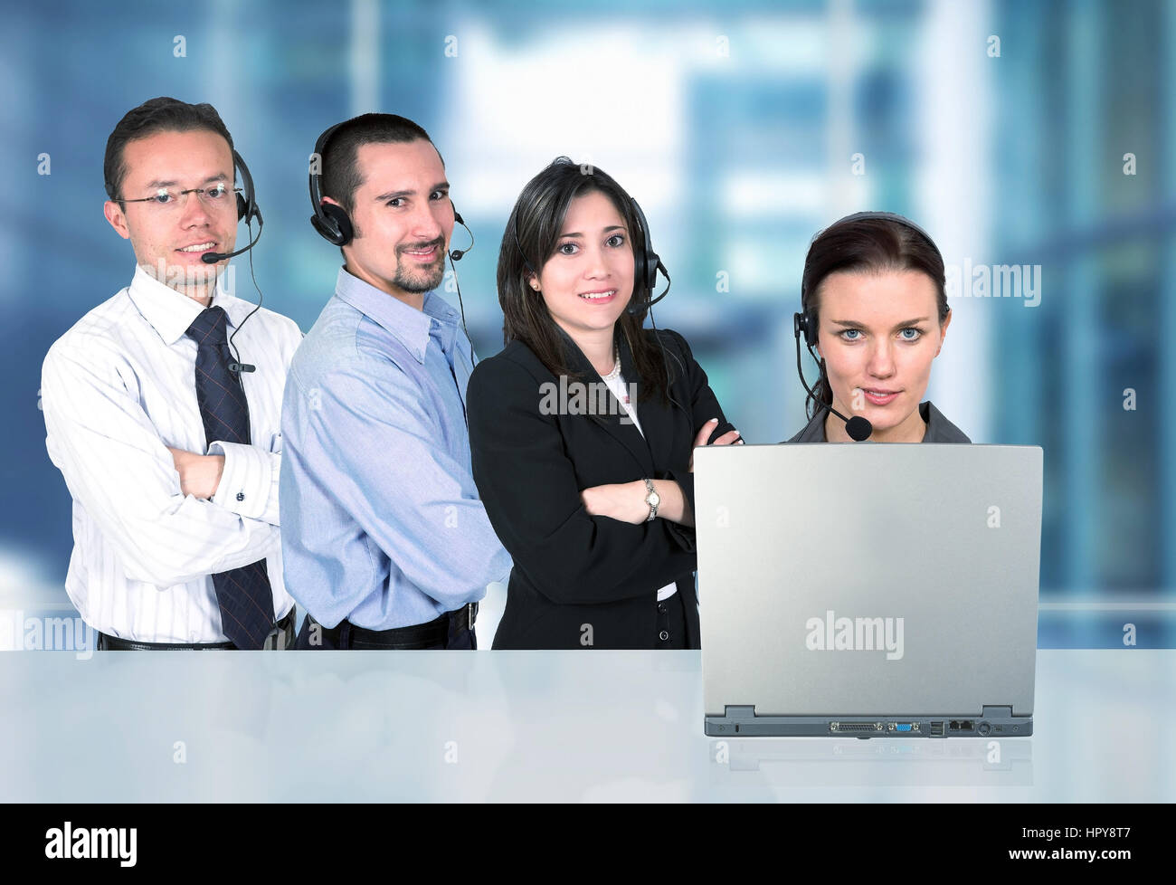 business customer service representatives in an office Stock Photo - Alamy