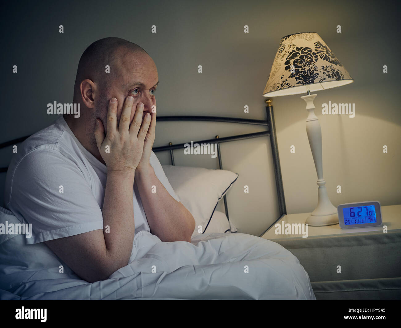 Digital alarm clock by bedside hi-res stock photography and images - Alamy