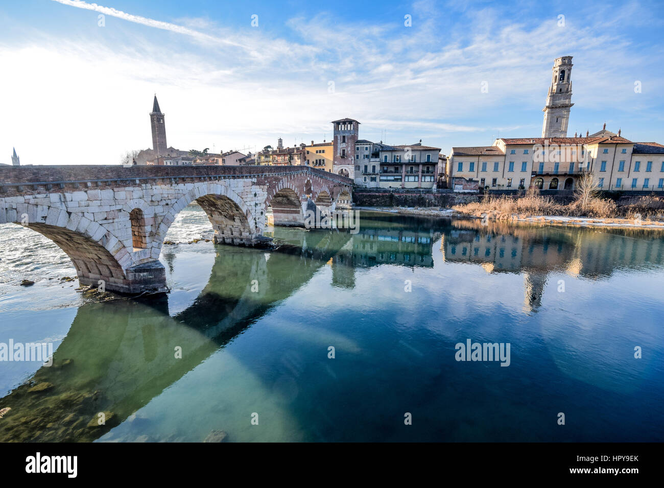 Crossing the river adige hi-res stock photography and images - Alamy