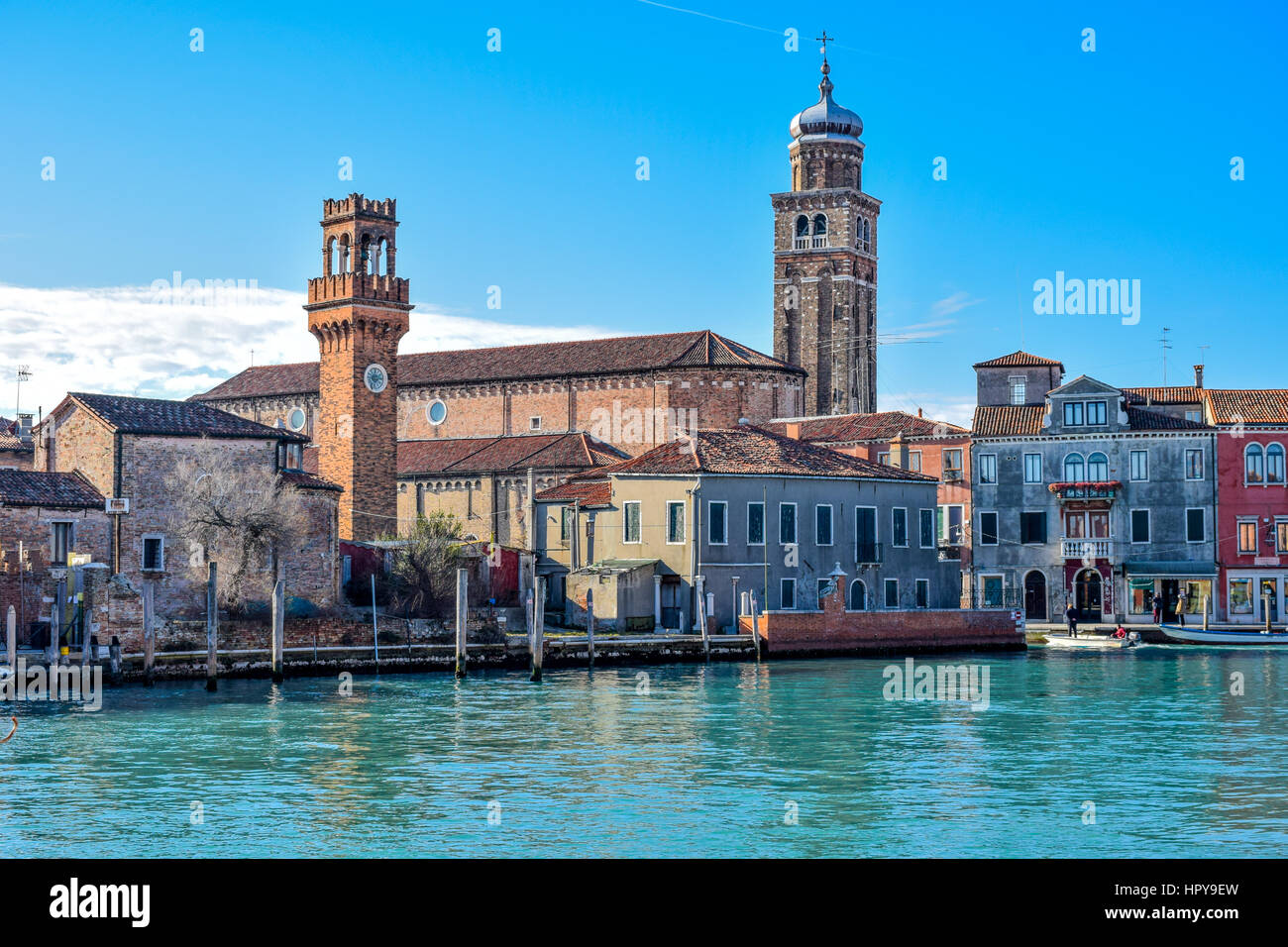 Towers of Murano. Venice Stock Photo - Alamy