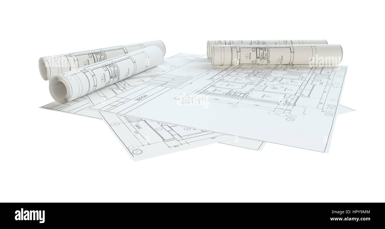 Blueprints background Cut Out Stock Images & Pictures - Alamy