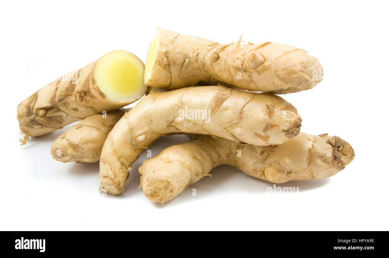 White Turmeric isolated on white Stock Photo - Alamy