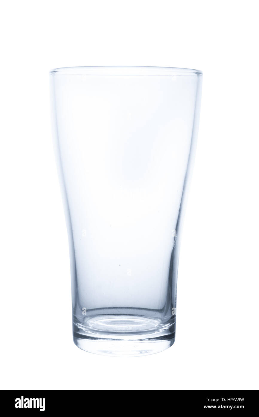 empty glass, isolated on white, file includes a excellent clipping path ...