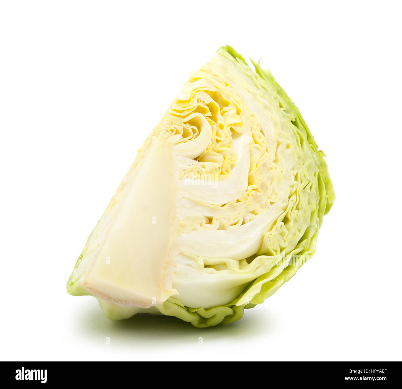 green cabbage isolated on white background Stock Photo - Alamy