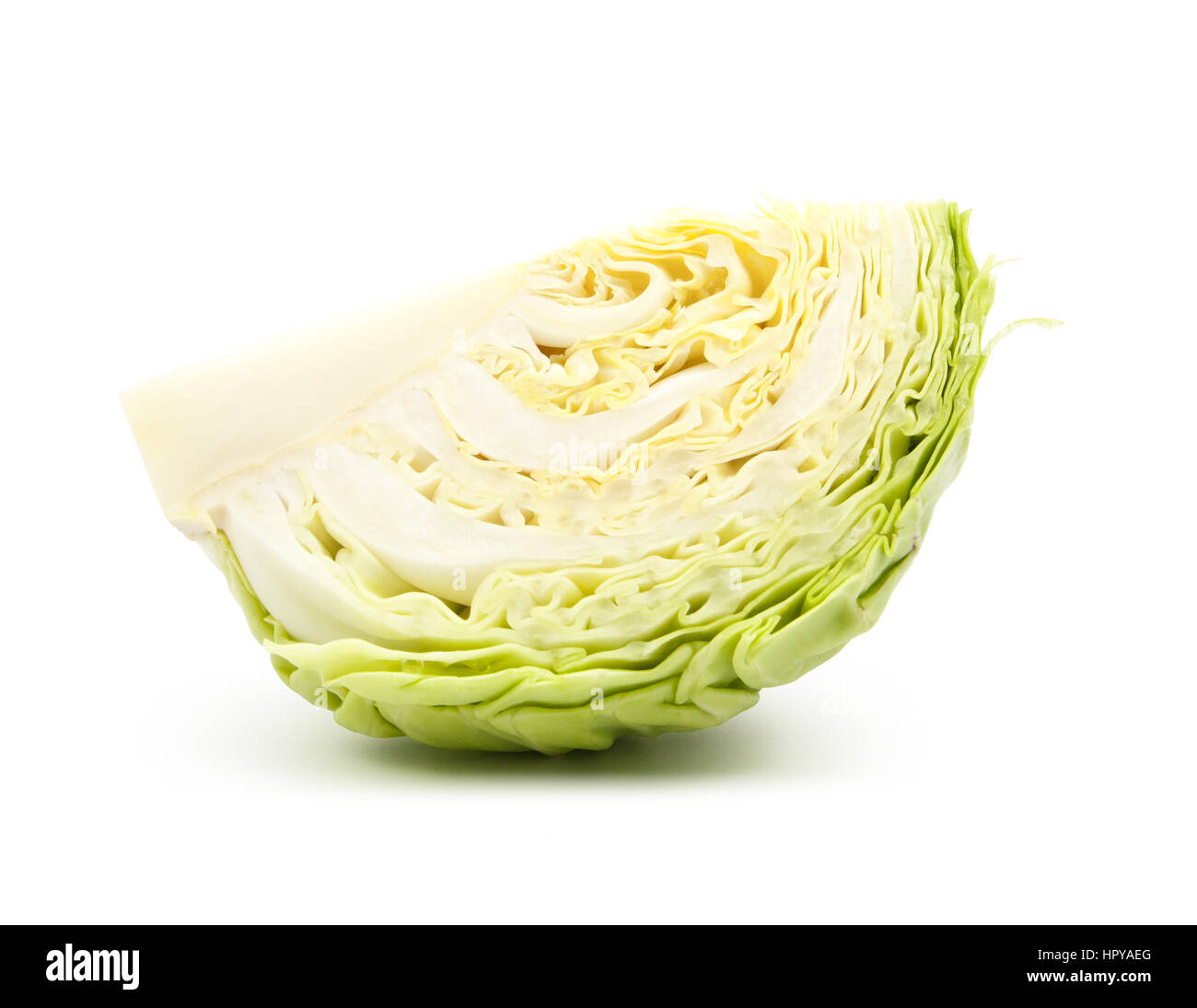 green cabbage isolated on white background Stock Photo - Alamy