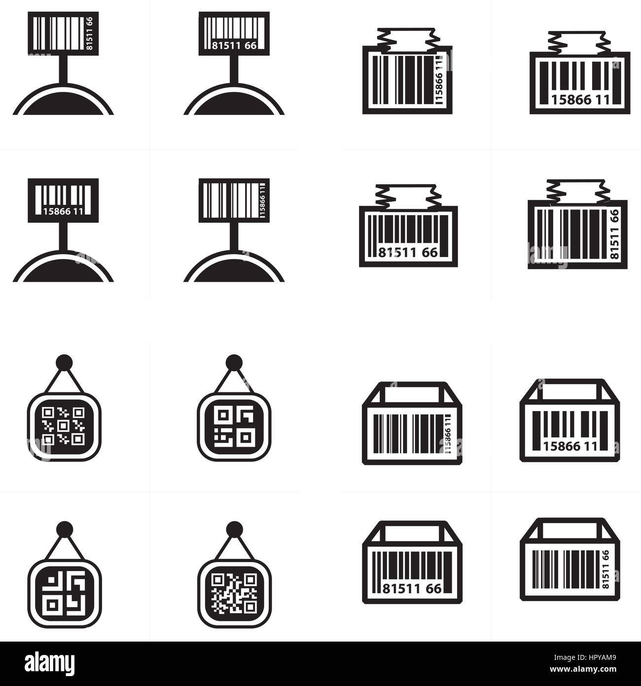 Price tag set and Barcode Design set Stock Vector Image & Art - Alamy